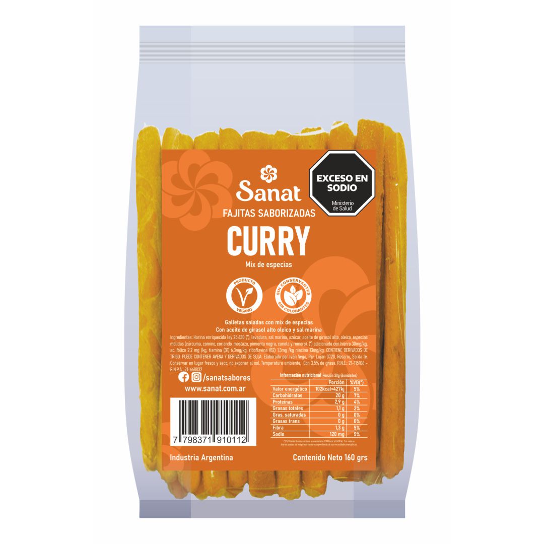 Grisin Sanat de Curry x 160 grs. – Bensor Distribuidora